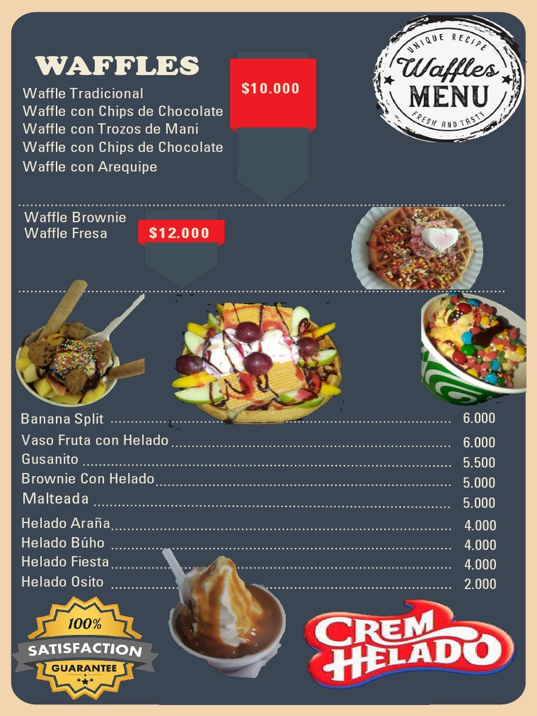 Menu Wafle | PDF