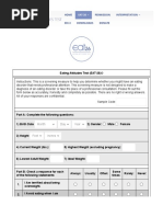 Eating Attitudes Test Eat-26 | PDF