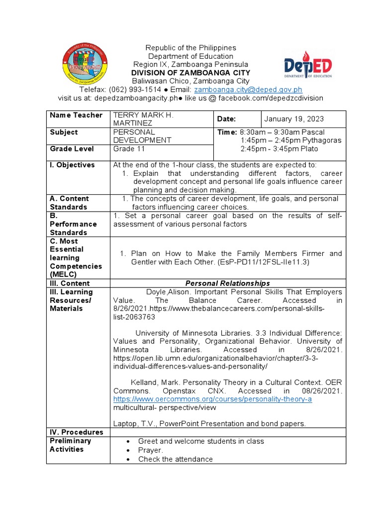 PerDev - Careerdecision Making | PDF | Learning | Teachers