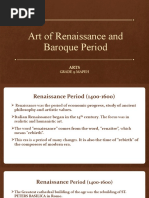 ARTS of The Renaissance and Baroque Period - Ppt.khem | PDF | Baroque | Michelangelo