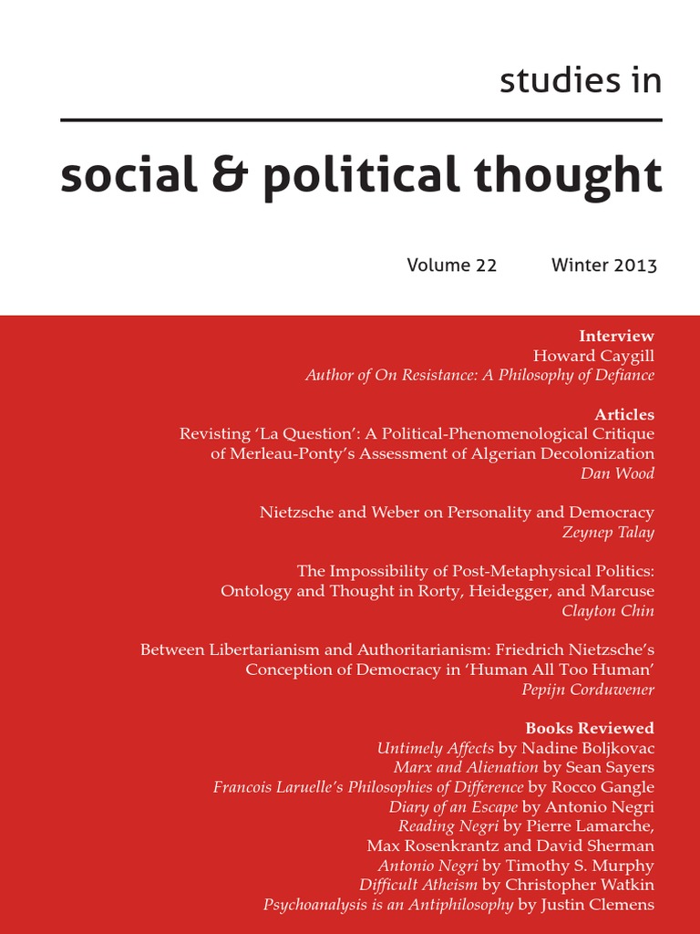 Revisiting La Question A Political Pheno | PDF | Experience ...