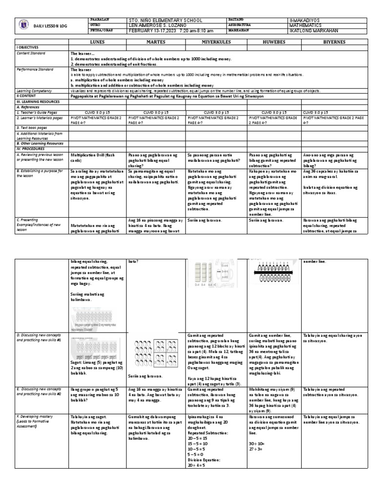 Q3 Week 1 Math DLL | PDF