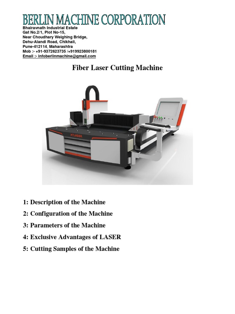 Fiber Laser Cutting Machine | PDF | Construction | Welding