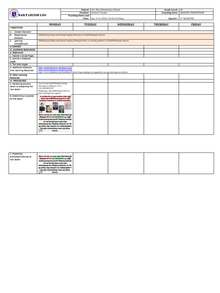 DLL Quarter 2 Week 8 AP 3 | PDF | Teachers | Communication