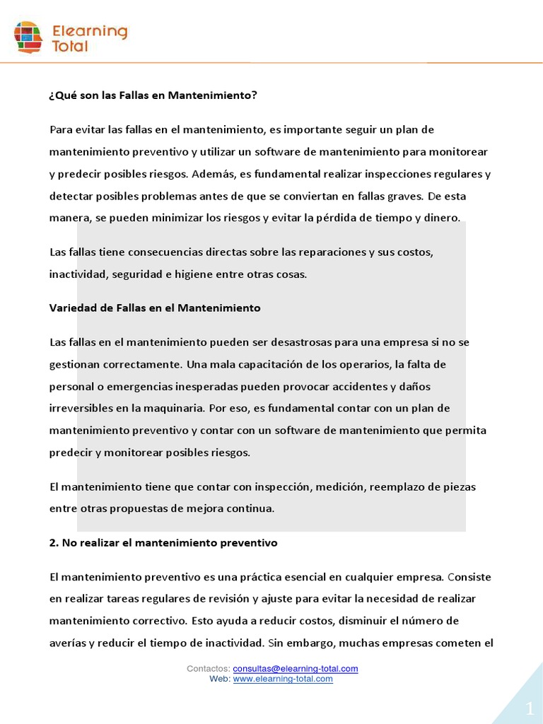 Unidad 1 - Fallas en El Mantenimiento V4 Final | PDF | Ingeniería de confiabilidad