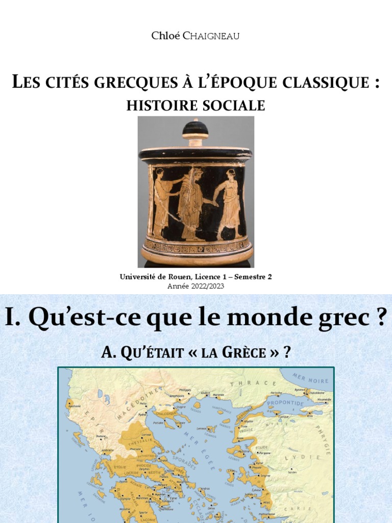Les Cités Grecques à l'Époque Classique | PDF | Grèce ancienne | Grèce ...