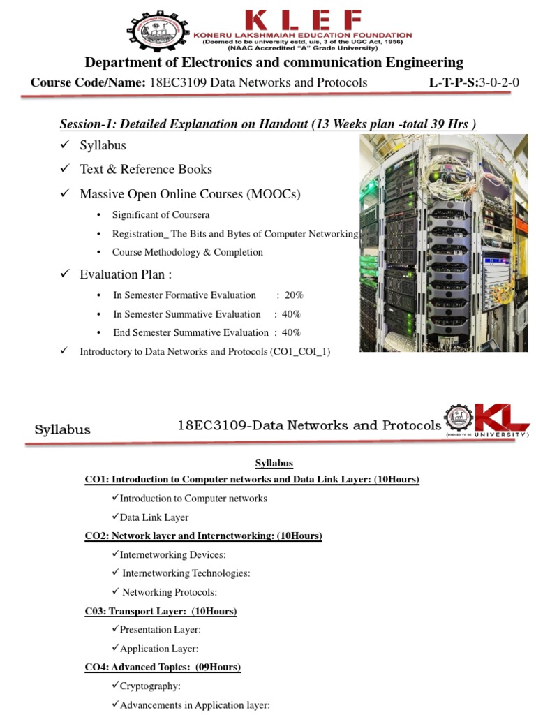 Department of Electronics and Communication Engineering | PDF | Computer Network | Network Switch