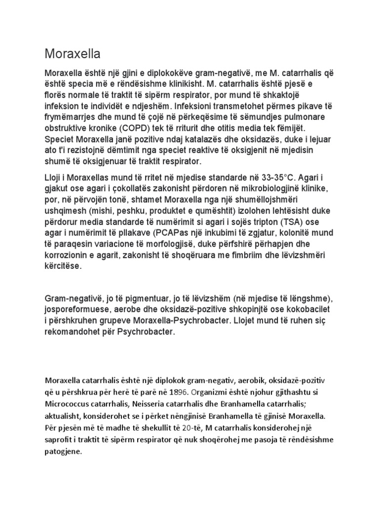 Moraxella | PDF