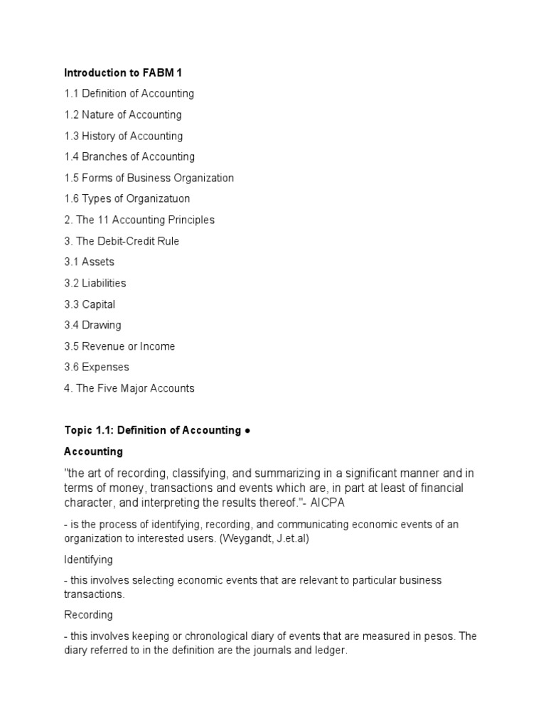 Introduction to Accounting Basics | PDF | Debits And Credits | Accounting