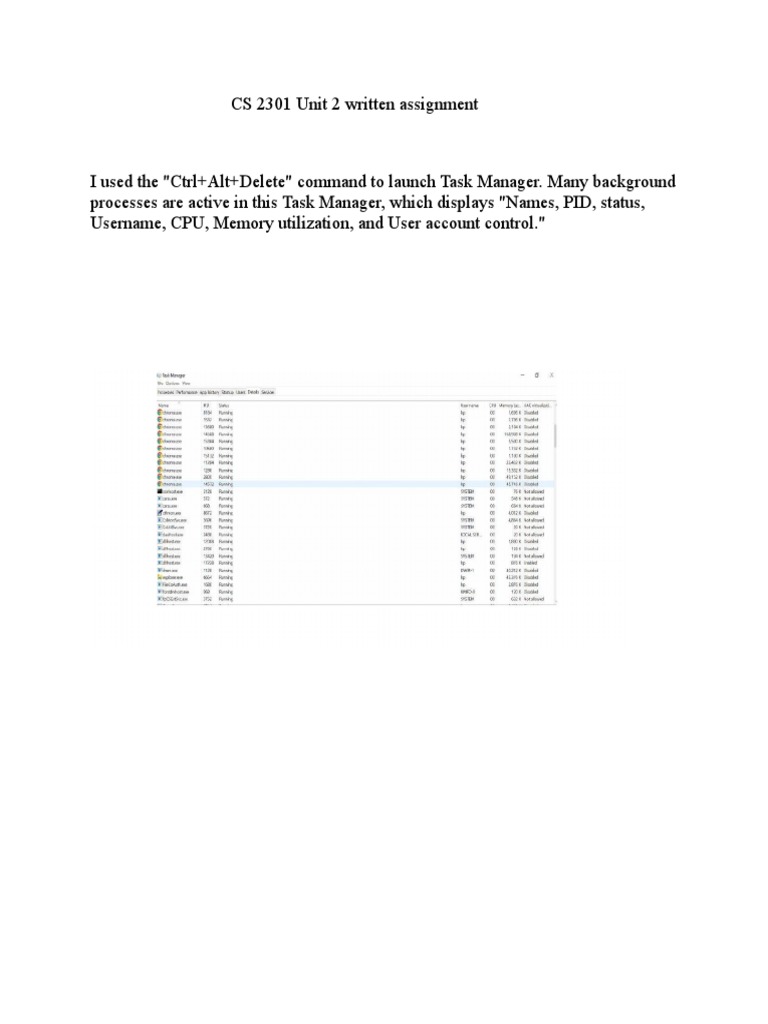 CS 2301 Unit 2 Written Assignment | PDF