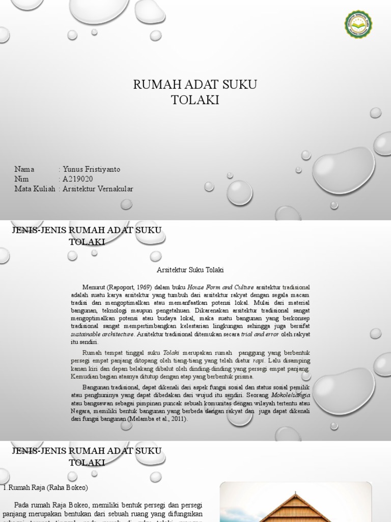 Rumah Adat Suku Tolaki | PDF