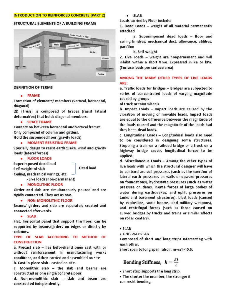 Reinforced Concrete Design: Part 2 Overview | PDF | Beam (Structure ...