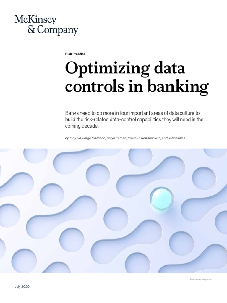 Optimizing Data Controls in Banking VF | PDF | Data Quality | Machine ...