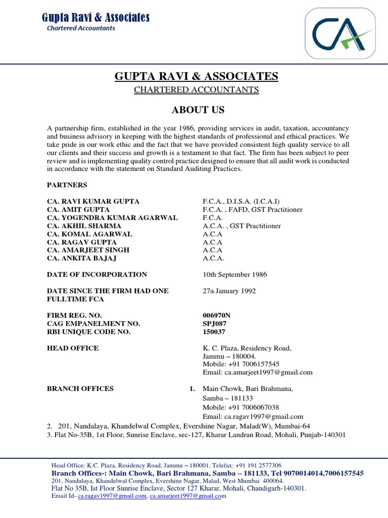 GRA Profile | PDF | Audit | Business