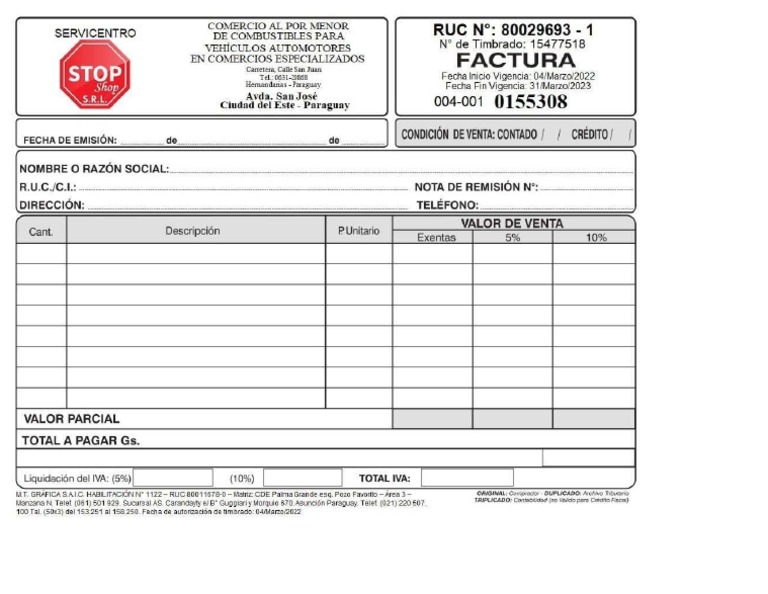 Modelo Factura | PDF