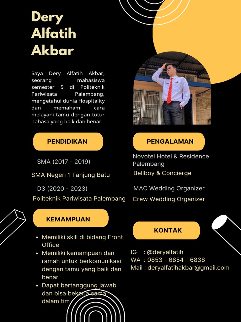 CV - Dery Alfatih Akbar | PDF | Karier & Perkembangan
