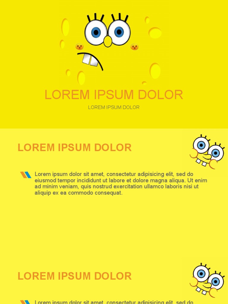 E Templatefiles Upload0202 PPT 0202 SpongeBob SquarePants | PDF | Tullii