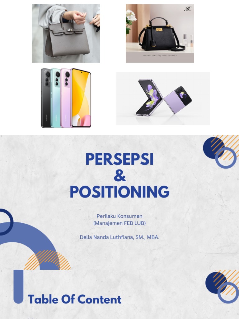 Perilaku Konsumen - Persepsi & Positioning | PDF