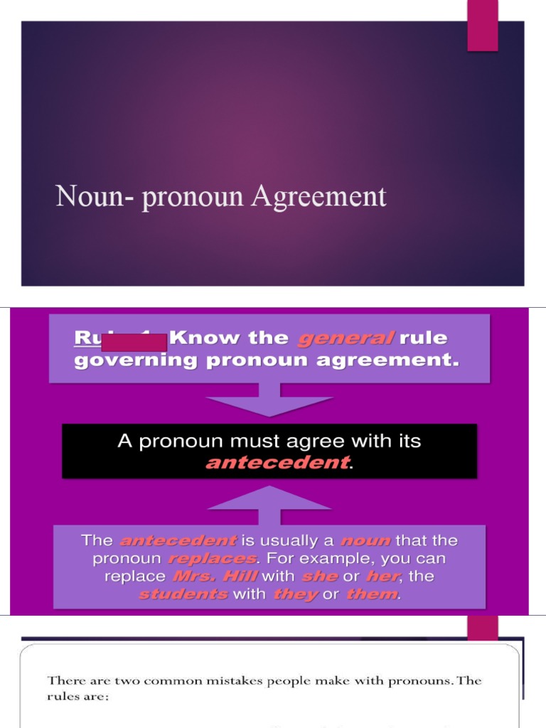 Noun-Pronoun Agreement Exercises | PDF | Games & Activities