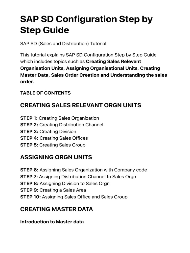 Sap Sd Configuration 1675701258 Pdf Sales Pricing