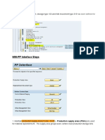 Material Staging in Production Supply Area WM PP | PDF