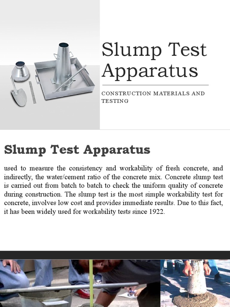 Slump Test Apparatus | PDF | Concrete | Civil Engineering