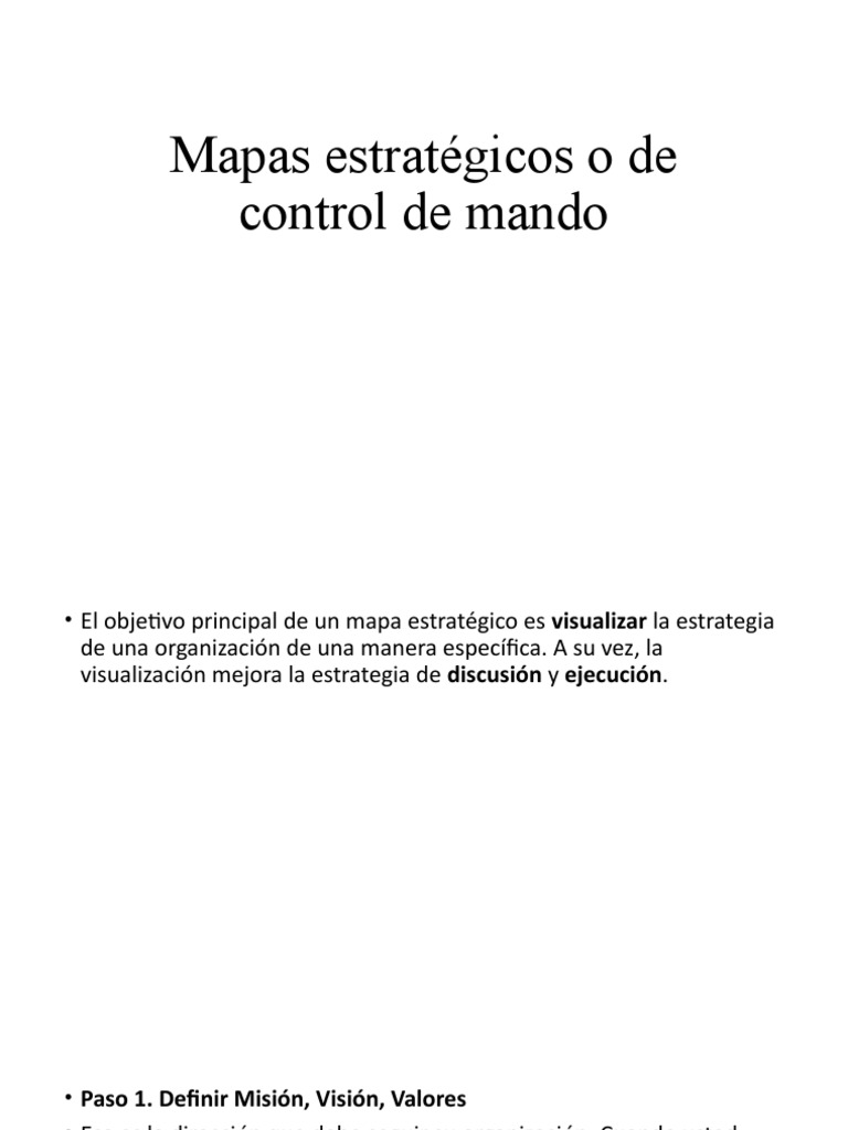 Mapas Estratégicos o de Control de Mando | PDF | Informática | Business