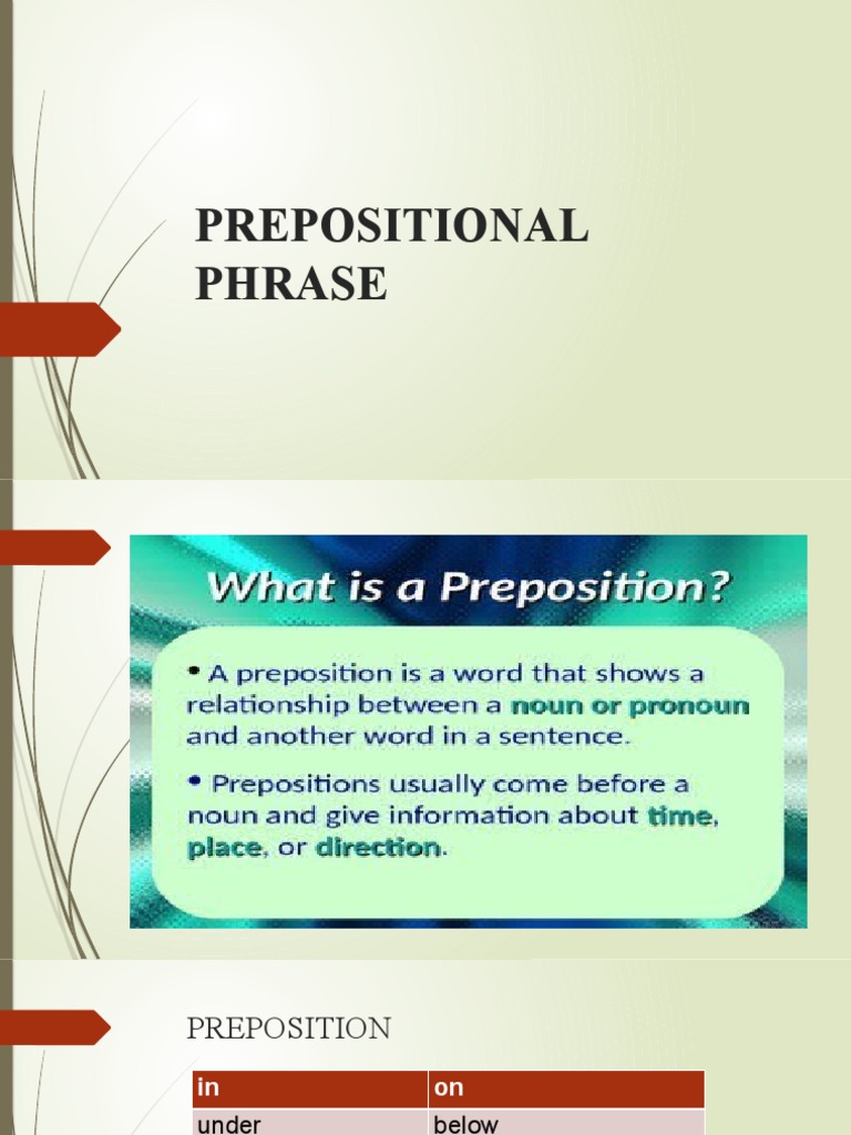 Daring 17 Prepositional Phrase | PDF