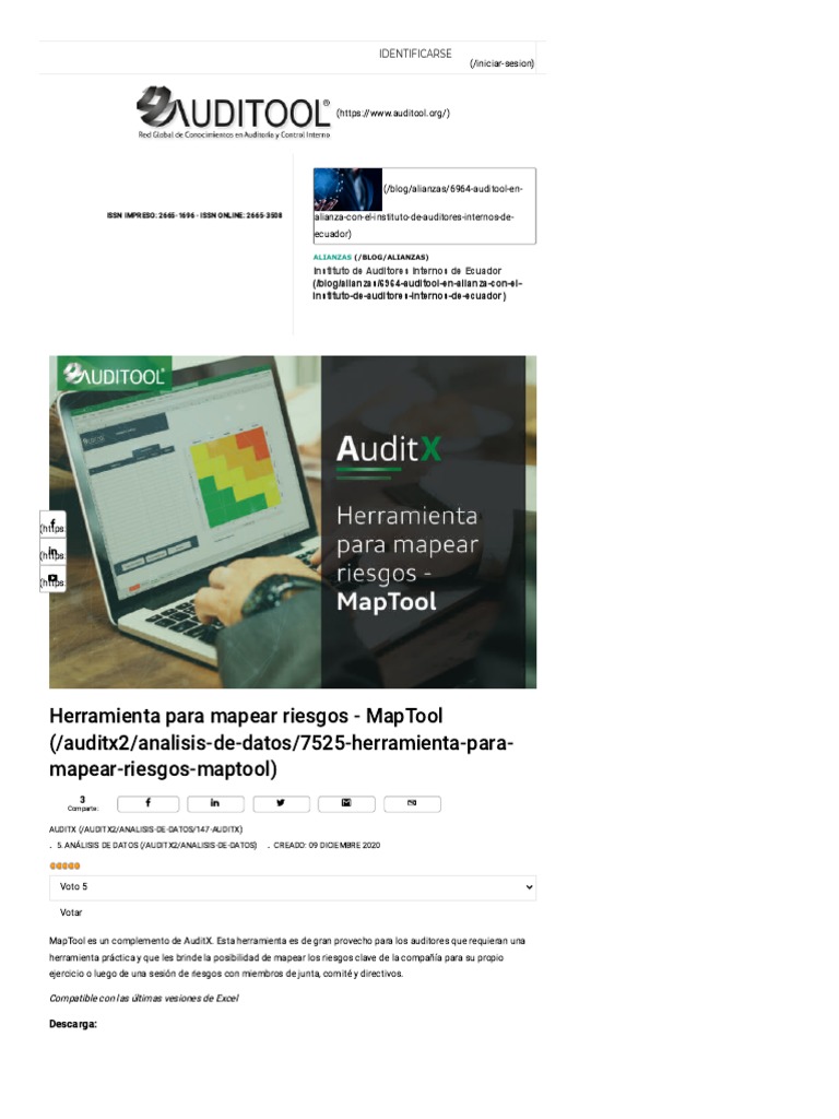 Herramienta para Mapear Riesgos - MapTool | PDF | Auditoría | Informática