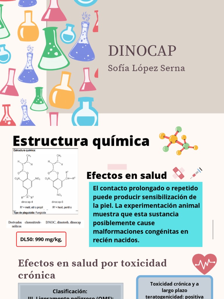 Fungicida DINOCAP | PDF | Toxicidad | Toxicología