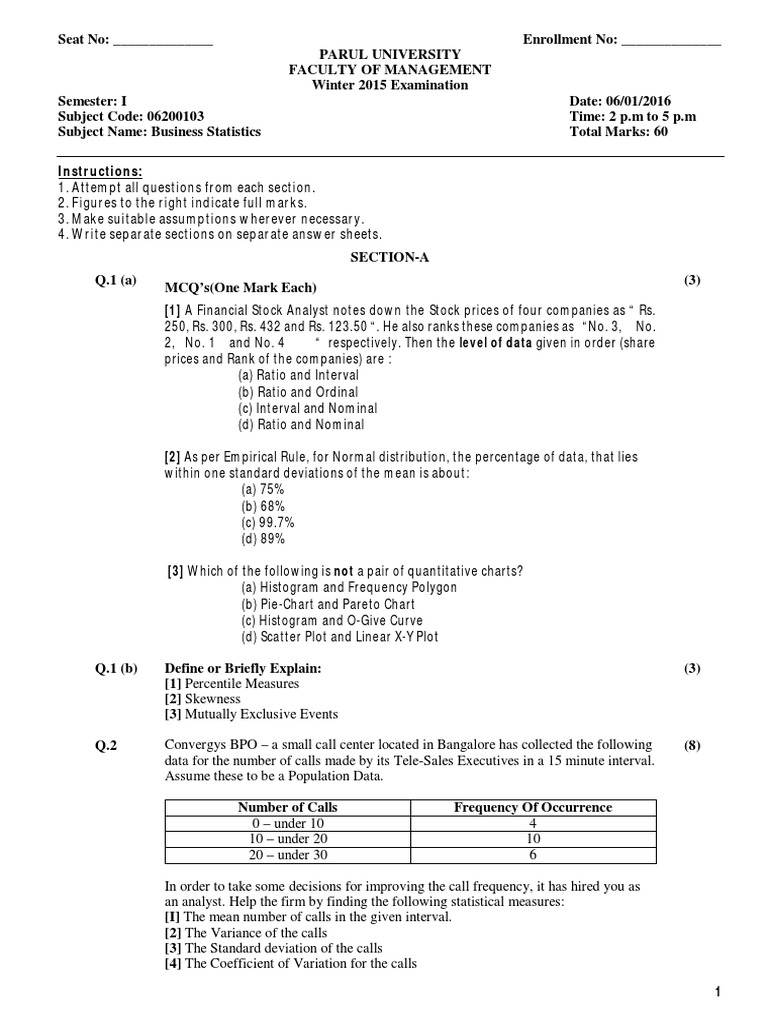 25 Question Paper | PDF | P Value | Petroleum