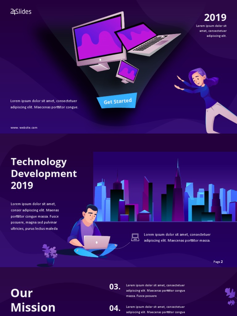 Computer PPT Template - 10 Slides - Playful | PDF | Tullii | Business