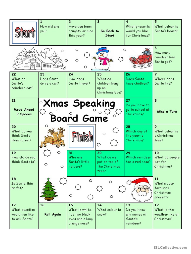 Christmas Trivia Board Game Questions | PDF | Santa Claus's Reindeer ...