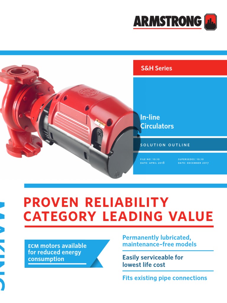 Armstrong S&H Circulators Overview | PDF | Pump | Bearing (Mechanical)