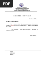 Certificate of Completion Work Immersion | PDF
