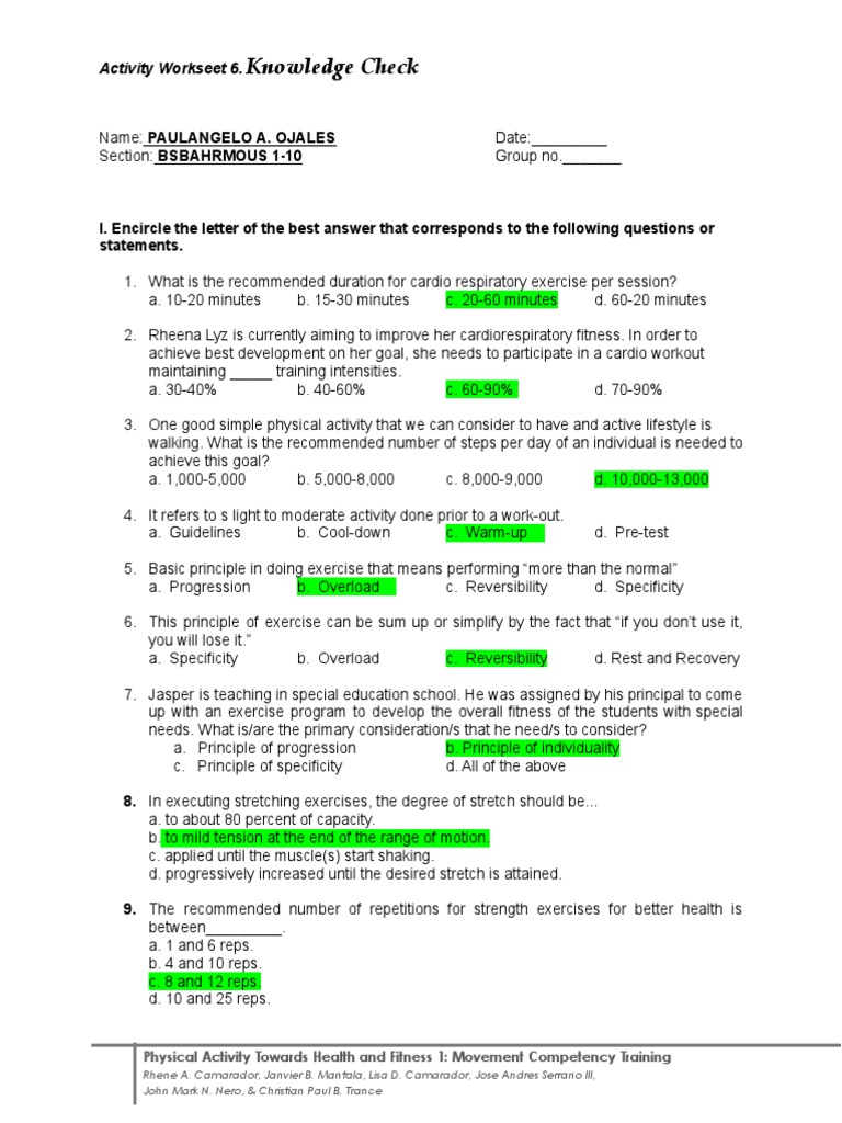 Chapter 3 Activities Assessment | PDF