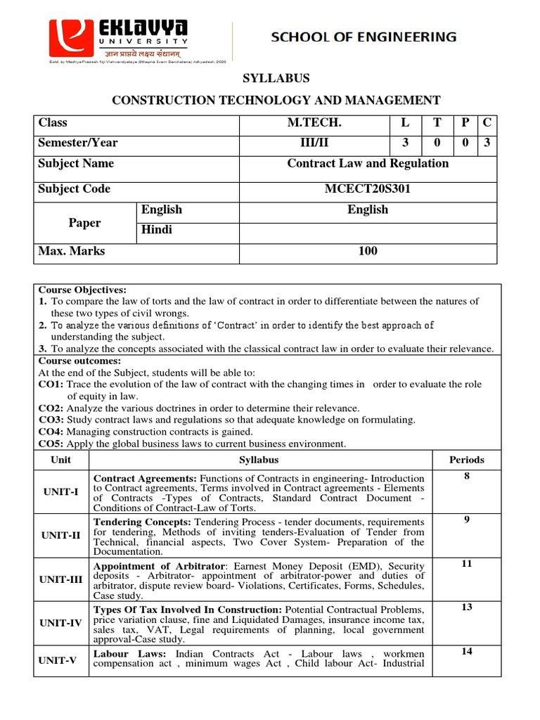 M.Tech - CTM II Year Syllabus | PDF | Analytics | Statistics