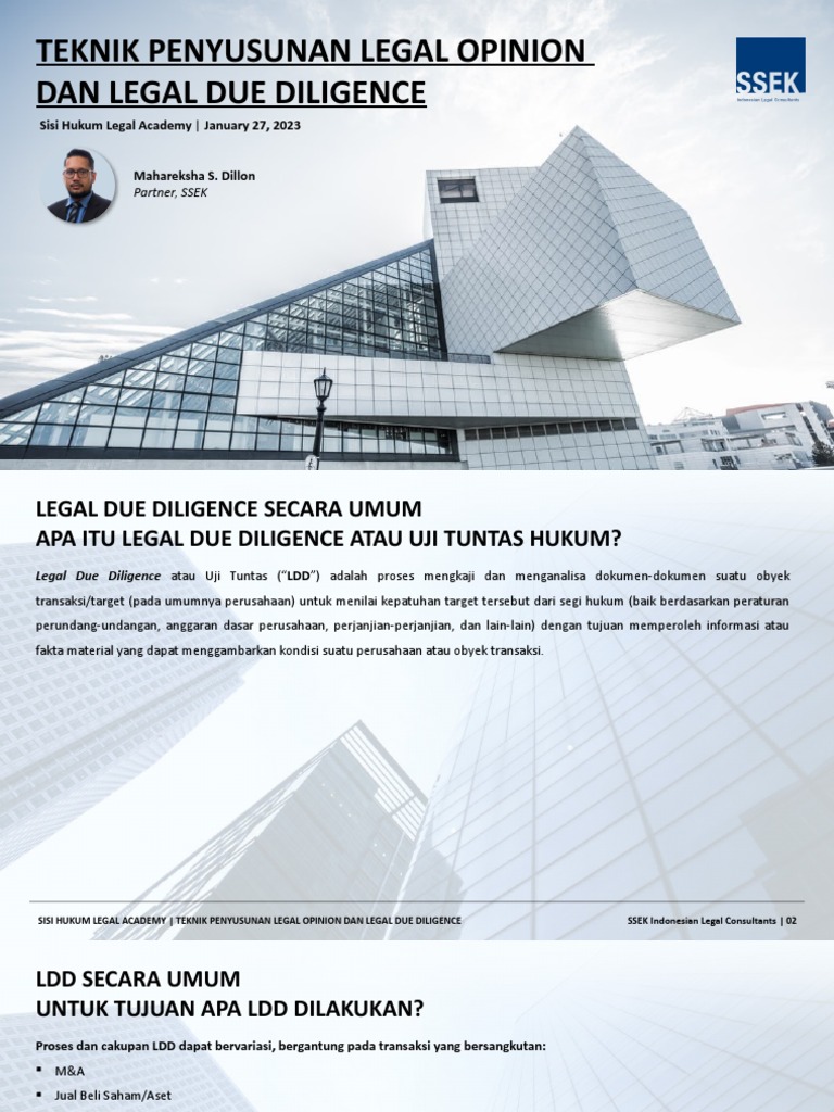 Teknik Penyusunan Legal Opinion | PDF