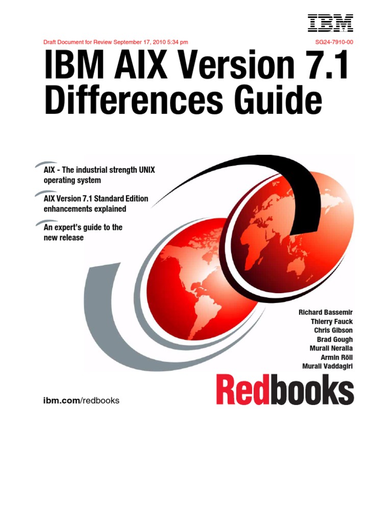IBM AIX Version 7.1 Differences Guide | PDF | Computer Engineering ...