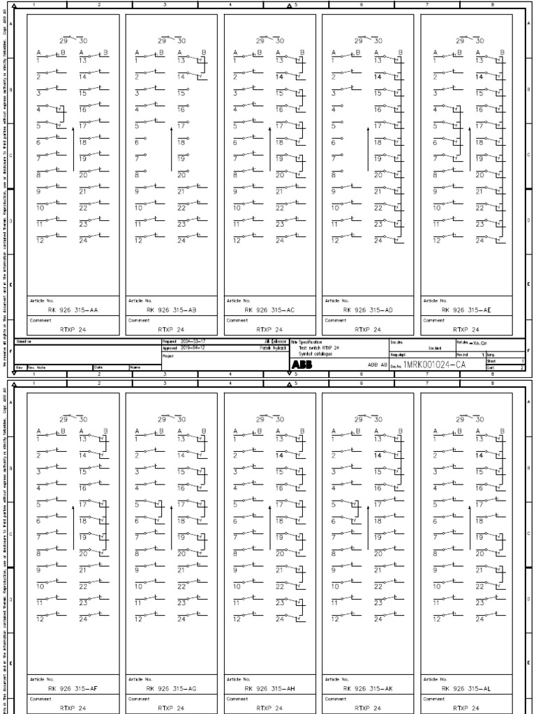 RTXP 24 Symbol Catalogue | PDF