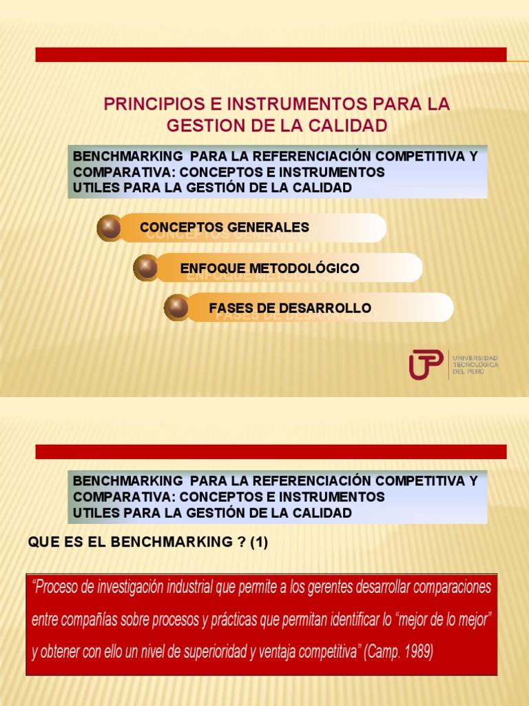 Benchmarking funcional e interno: herramientas clave para la mejora ...