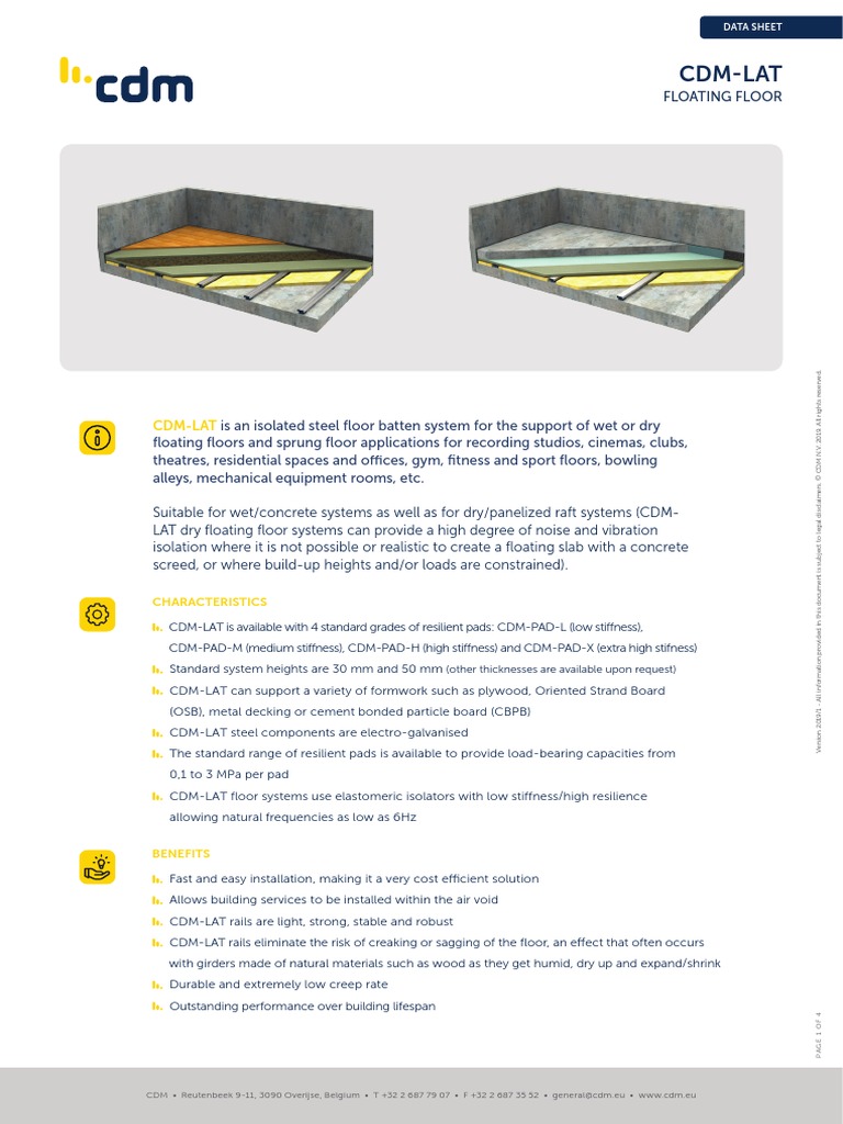 Sds Cdm-Lat A4 Format | PDF | Concrete | Architectural Design