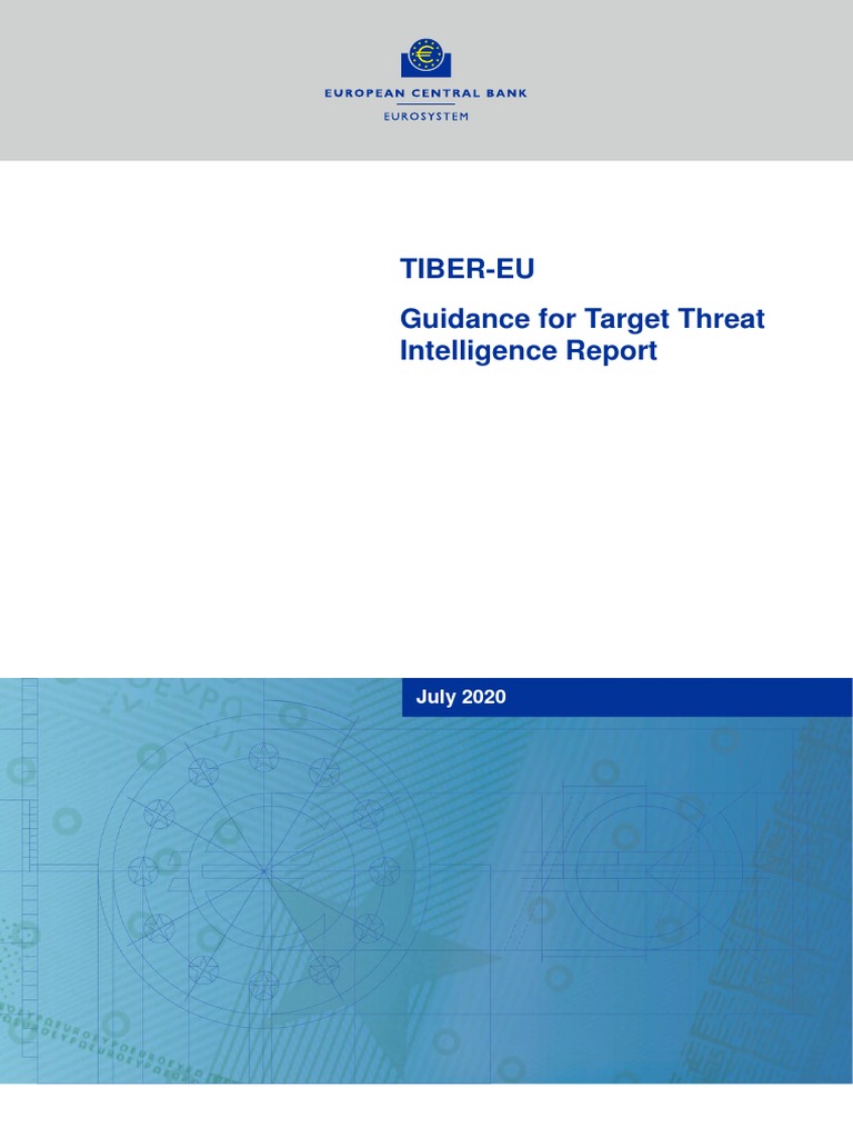 Final TIBER-EU Guidance For Target Threat Intelligence July 2020 | PDF | Military Intelligence ...