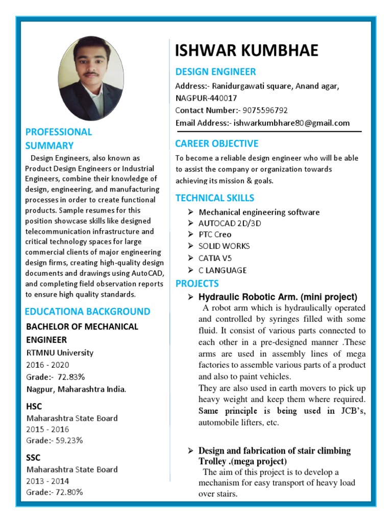 Ishwar Kumbhare Resume | PDF | Engineering | Engineer