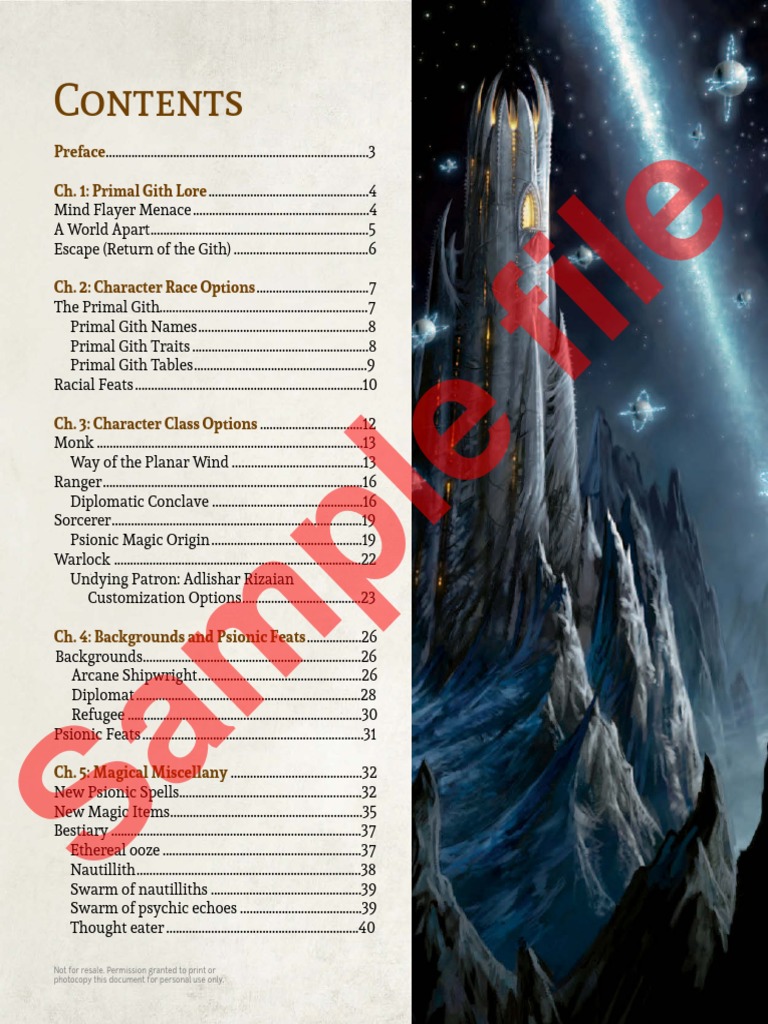 Sample | PDF | Dungeons & Dragons | Gary Gygax Games