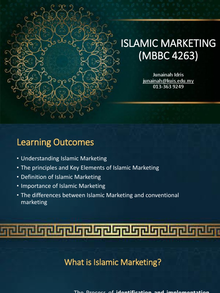 Chapter 1 - Part 1 - Understanding Islamic Marketing | PDF | Marketing ...