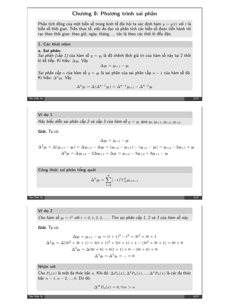 Slide - Toán NG D NG - Chương 8 | PDF
