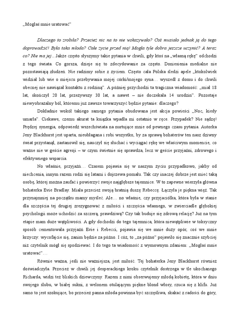 Justyna Recenzja | PDF