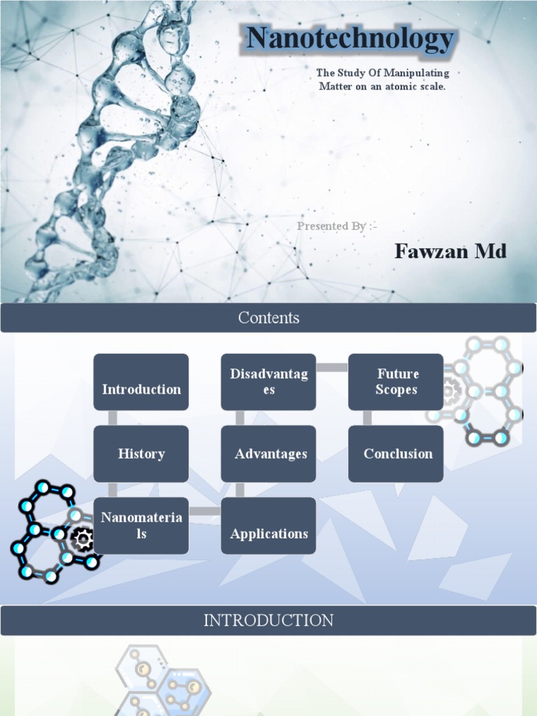 Nanotechnology Presentation | PDF | Nanotechnology | Atomic Force Microscopy