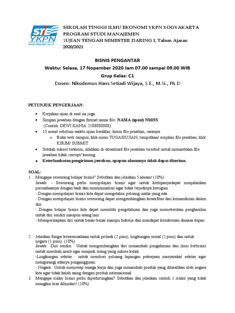 Yudhistira Bayu 211931050 | PDF